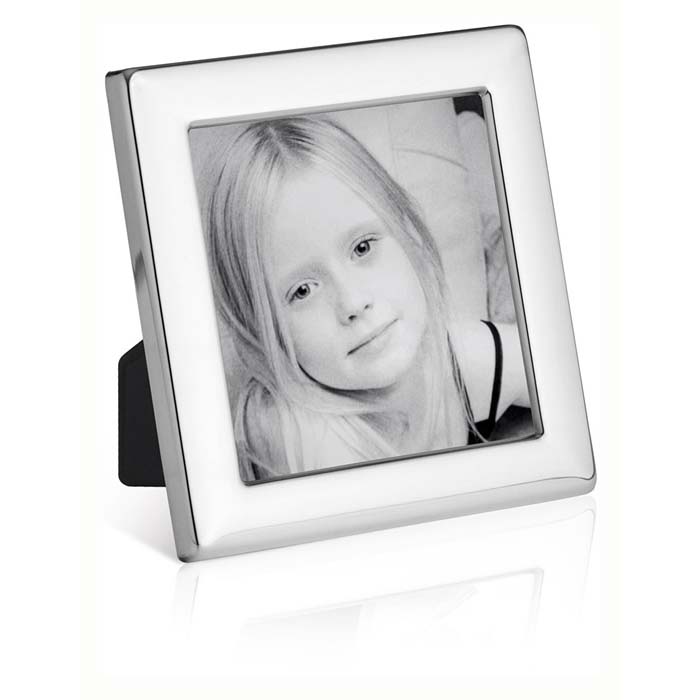 Silver 9x9 Classic Square Photo Frame with Velvet Back