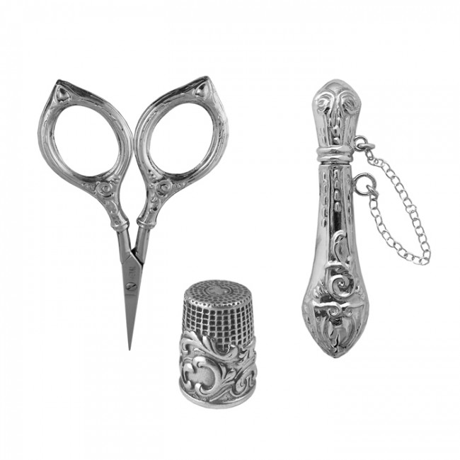 Sterling Silver Sewing Set