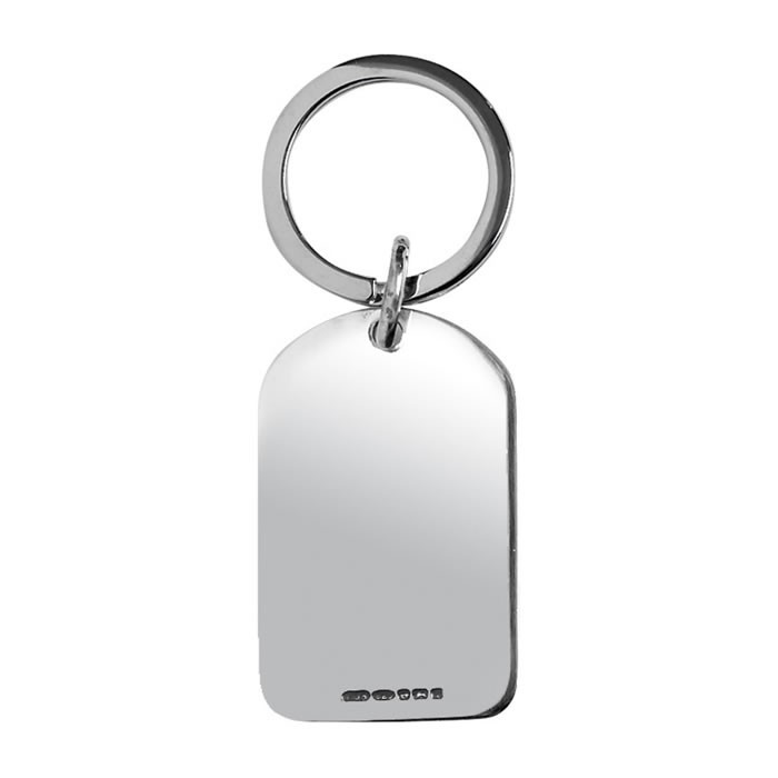 Sterling Silver Arched Key Ring