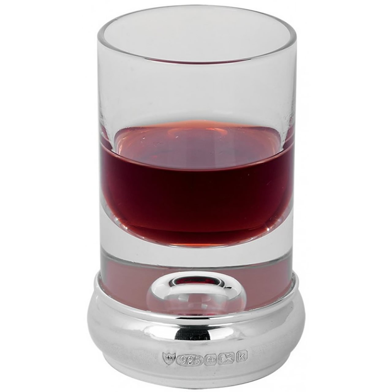 Sterling Silver 3.6cl Small Shot Glass With Mounted Silver Base