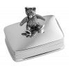 Sterling Silver Teddy Bear Style Keepsake Box